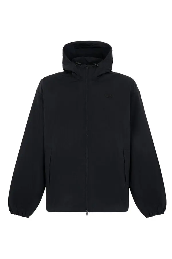 DIESEL® Windbreaker With Hood For Soft Minimalist Pullover Jacket