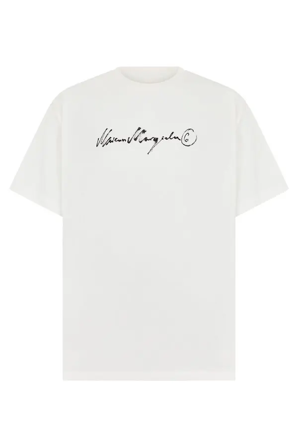 MAISON MARGIELA Mini Writing T-shirt - White