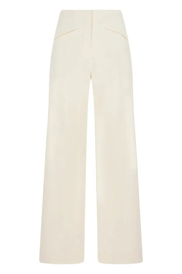 Veronica Beard Loose-fit Wide-leg Pants With Pockets