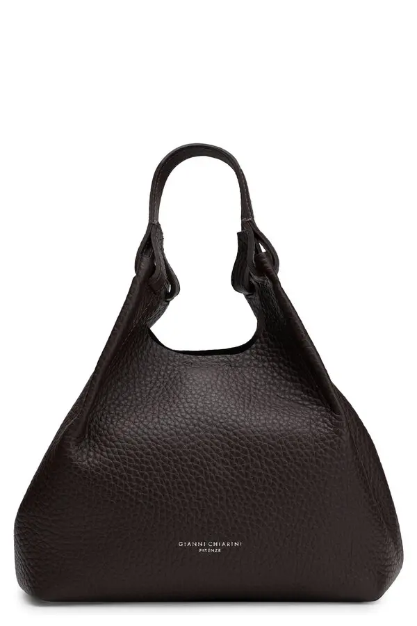 GIANNI CHIARINI Half-moon Calfskin Hobo Handbag