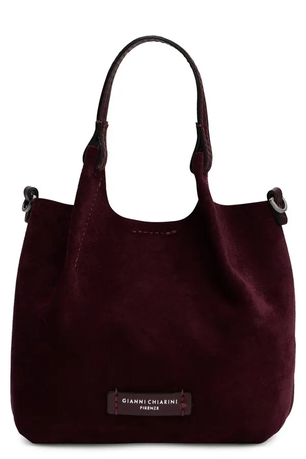 GIANNI CHIARINI Suede Shoulder Handbag