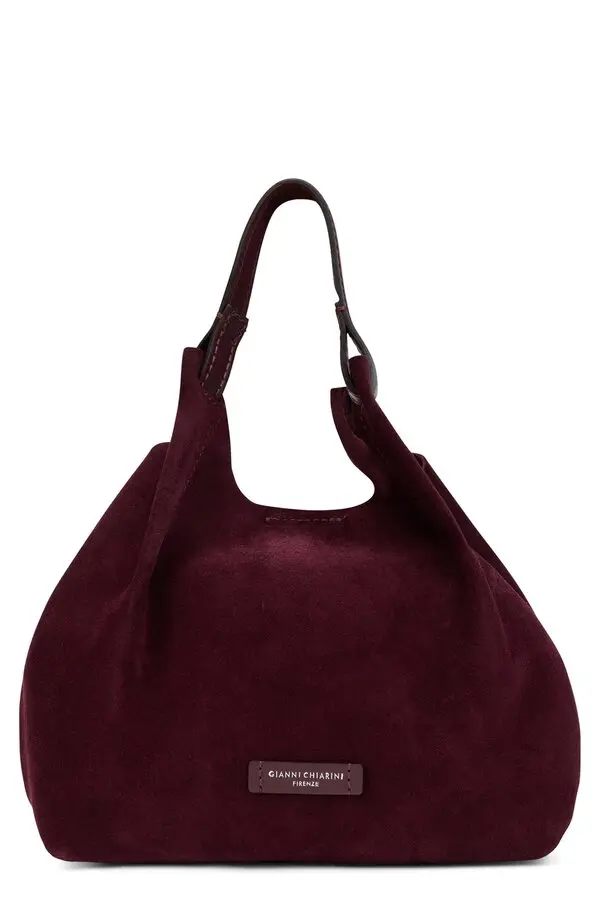 GIANNI CHIARINI Suede Shoulder Handbag