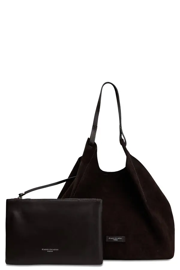 GIANNI CHIARINI Leather Handbag With Pouch Handbag