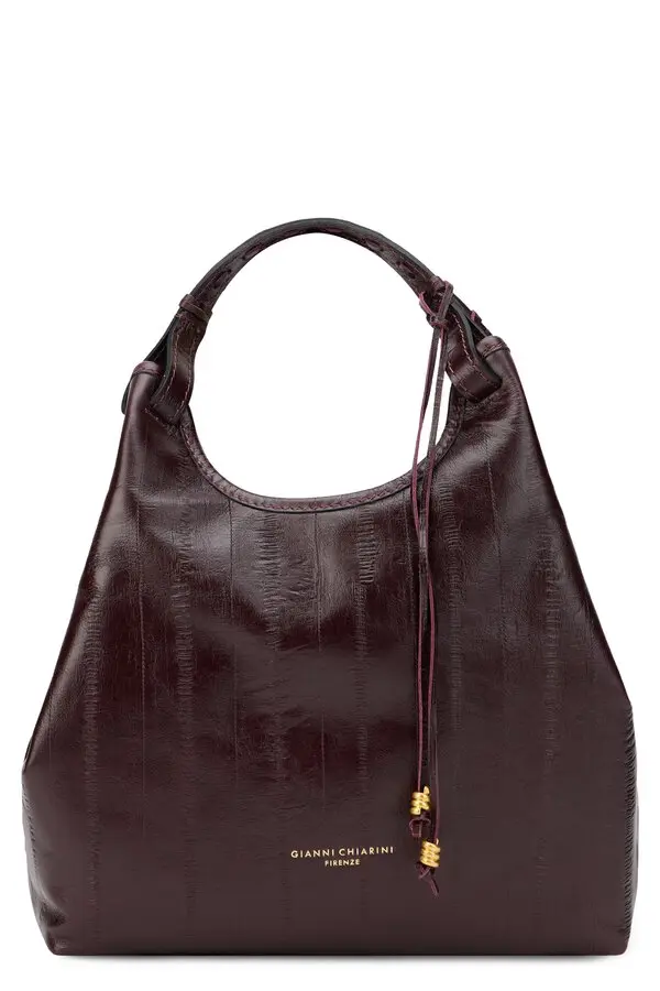GIANNI CHIARINI Leather Hobo Handbag