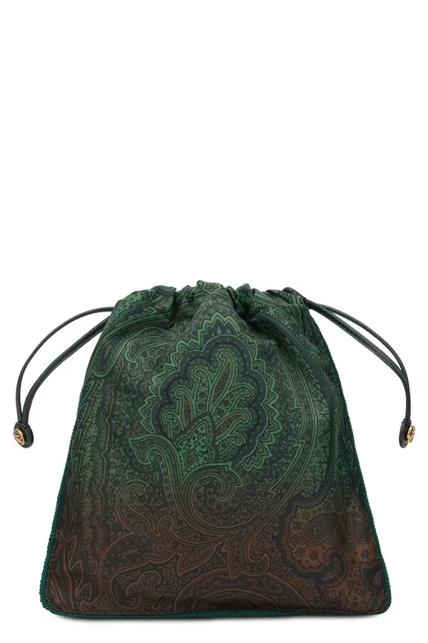 Etro Bosa Paisley Mini Handbag Pouch With Adjustable Handles