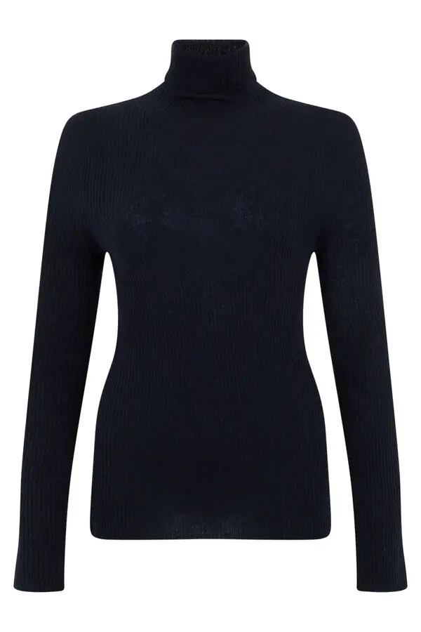 Fabiana Filippi Ribbed High-neck Long-sleeve Sweater