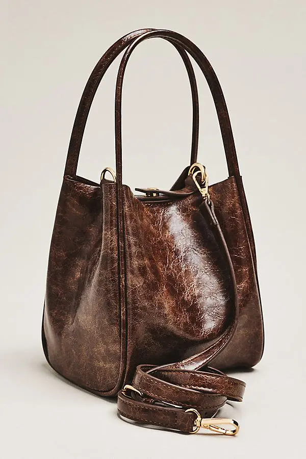Anthropologie Hollace Mi Waxed Tote - Chocolate