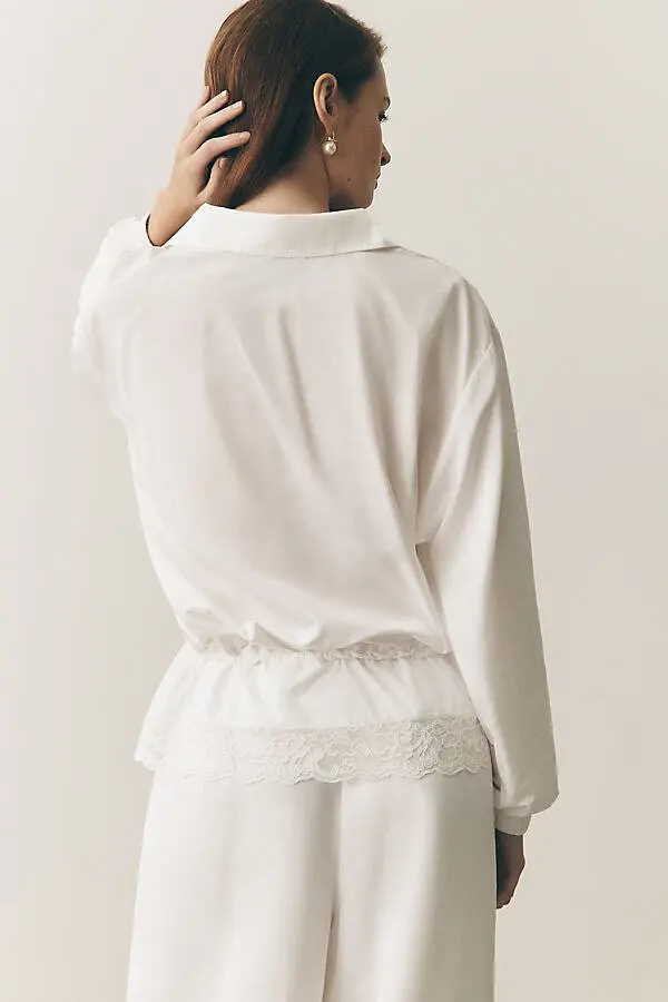 MARE MARE Lace-trimmed Windbreaker Jacket