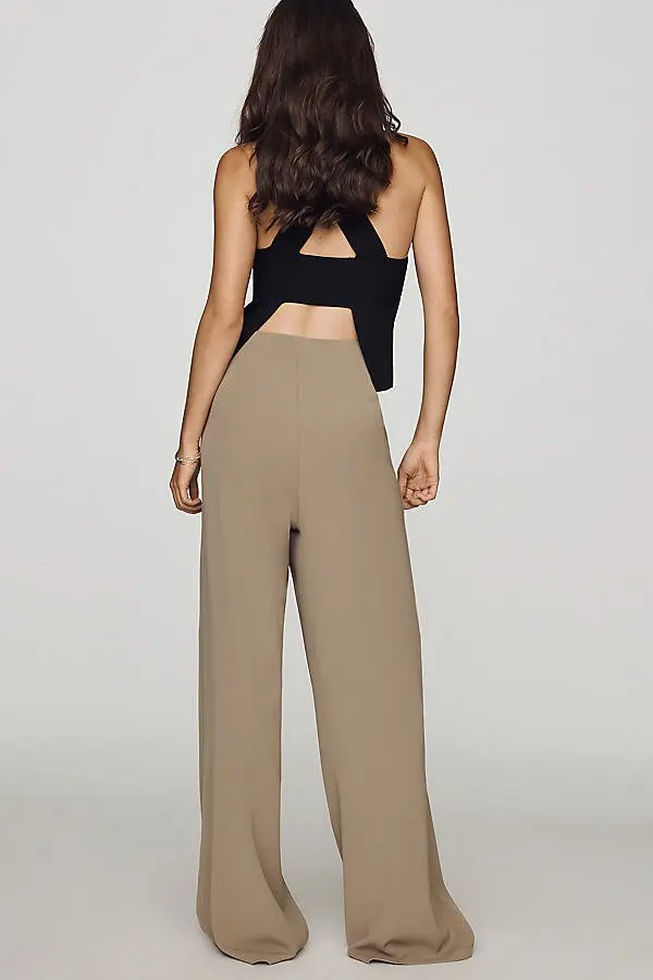 BAYSE Rue Draped Wide-leg Trousers