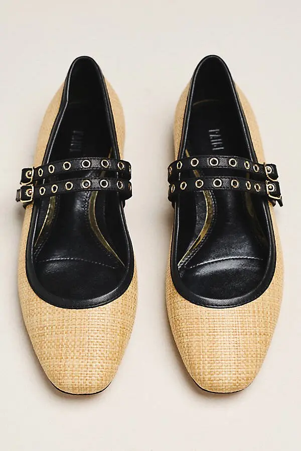 Paige Jackson Raffia Mary Janes