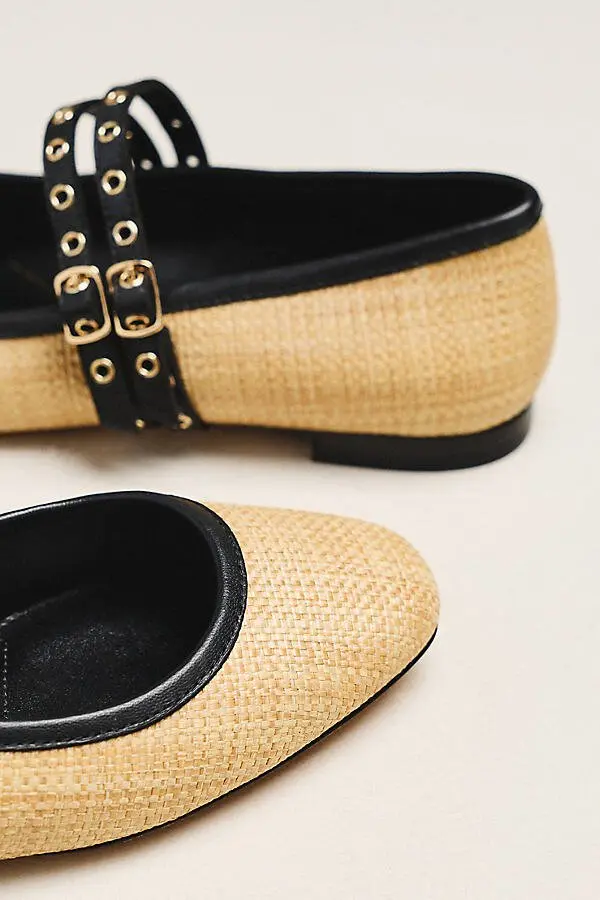Paige Jackson Raffia Mary Janes