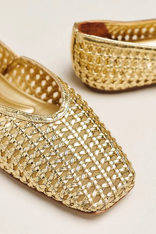 Franco Sarto Adalina Mesh Flats - Gold