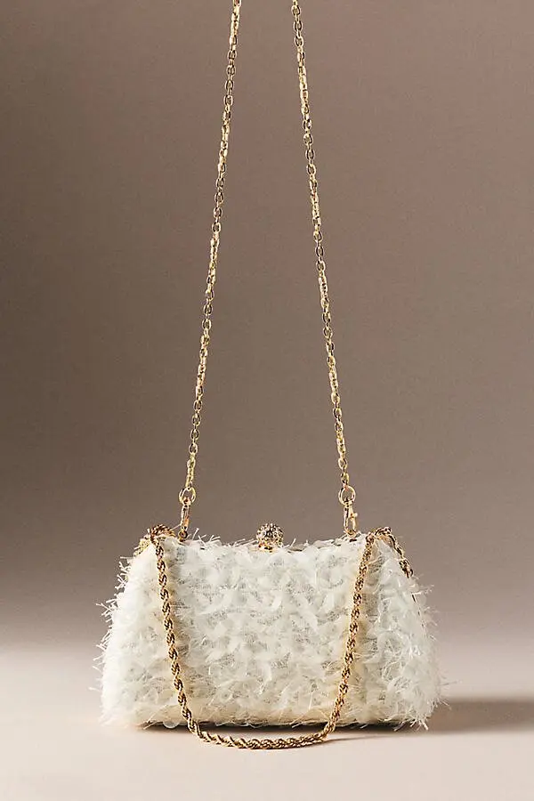 URBAN EXPRESSIONS Maxi Textured Eveng Bag - Ivory