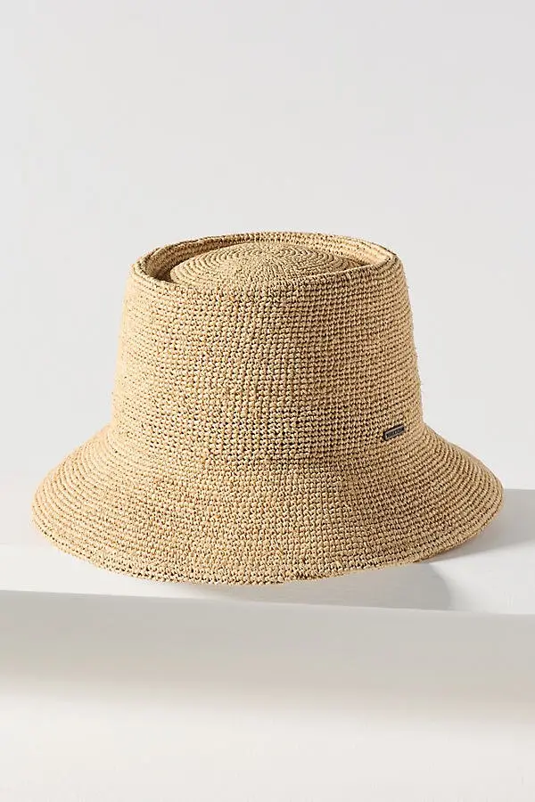Brixton Ellee Straw Bucket Hat