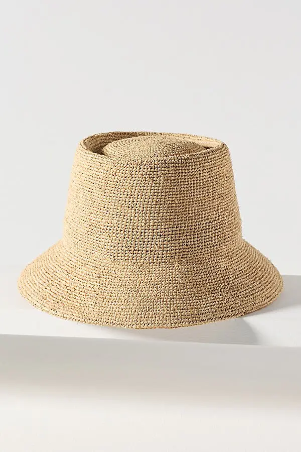 Brixton Ellee Straw Bucket Hat