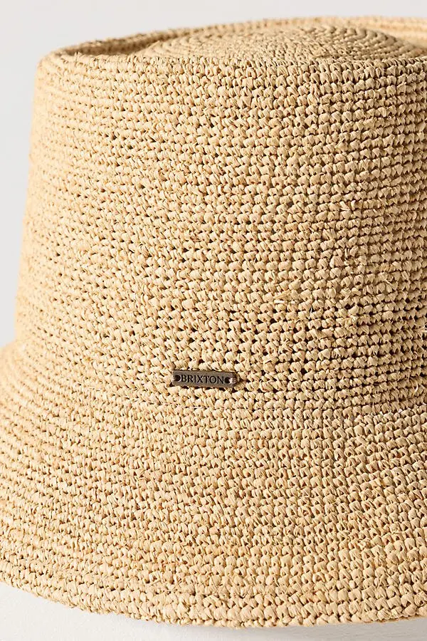 Brixton Ellee Straw Bucket Hat