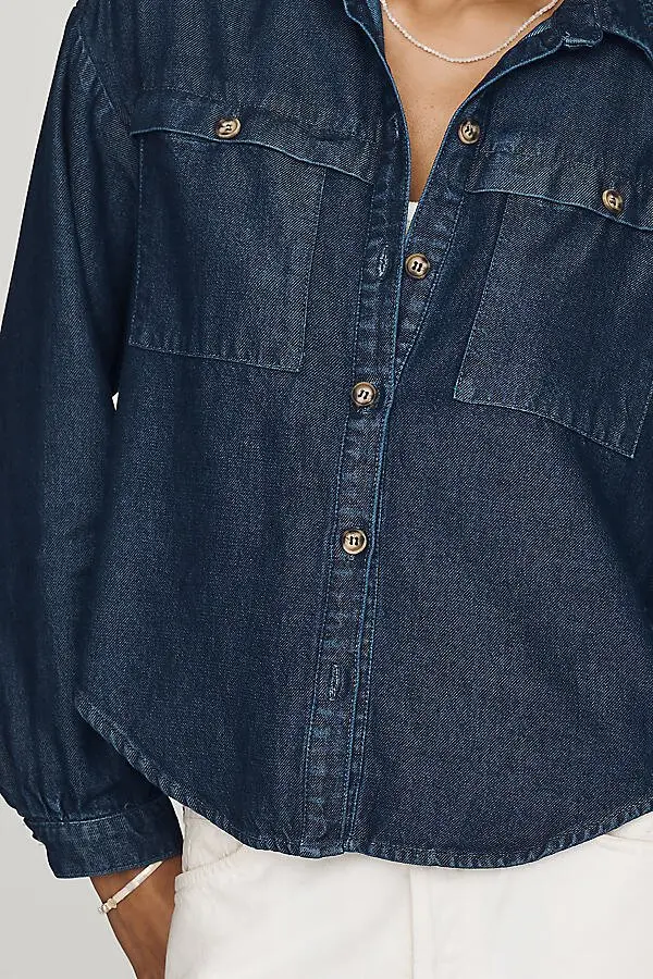 CLOTH & STONE Denim Button-down Shirt
