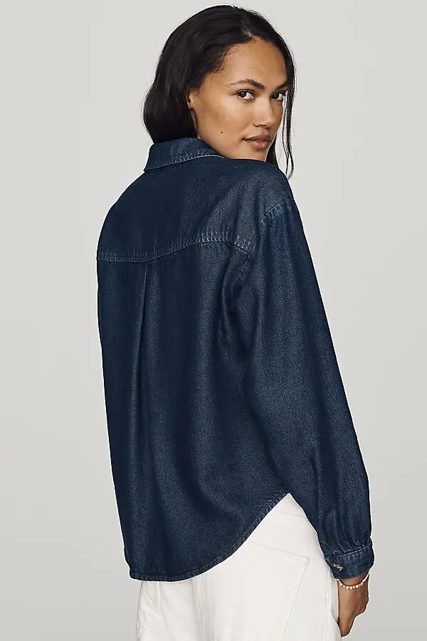 CLOTH & STONE Denim Button-down Shirt