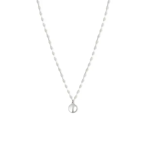 Argento Vivo Round Pendant Necklace