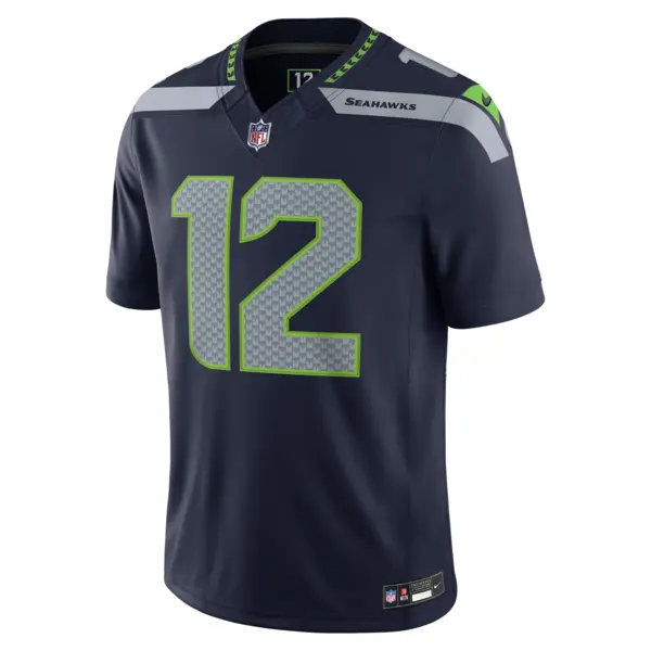 Nike 12s Seattle Seahawks Dri-fit Nfl Stitched Limited Jersey - Blue