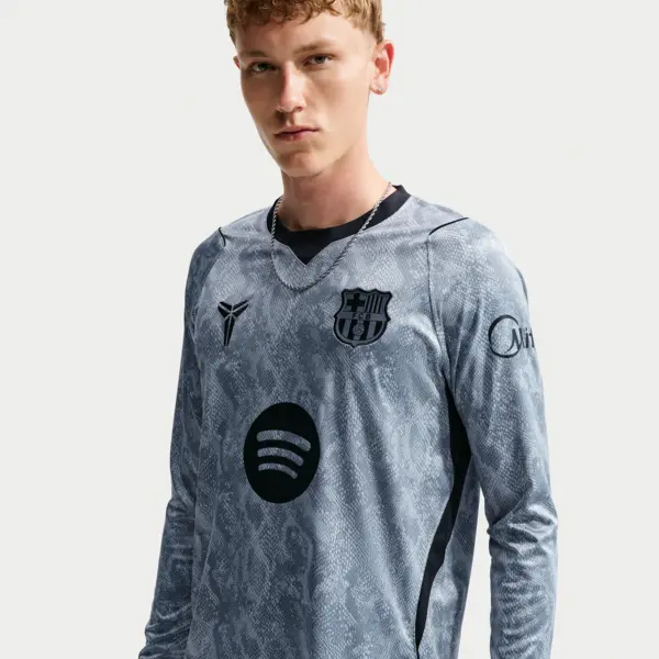 Nike Fc Barcelona 2026/27 Stadium Goalkeeper Away Kobe Dri-fit Soccer Replica Jersey - Grey