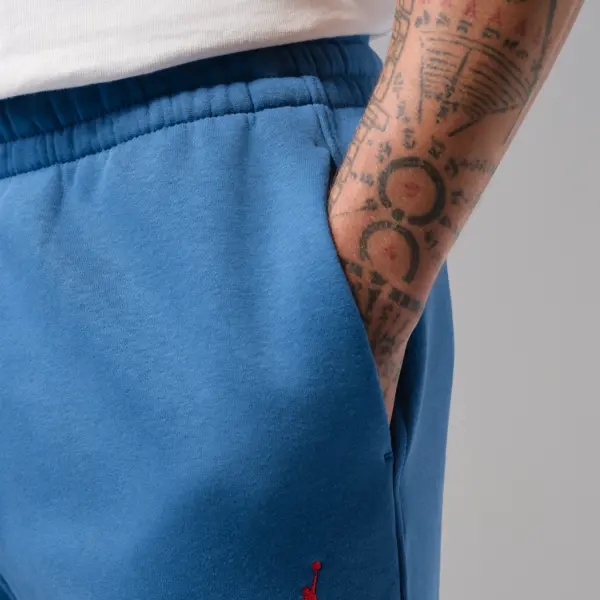 JORDAN Brooklyn Statement Fleece Open-hem Pants