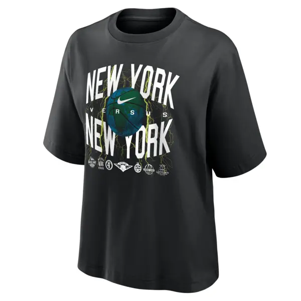 Nike Ny Vs. Ny" Basketball Boxy T-shirt