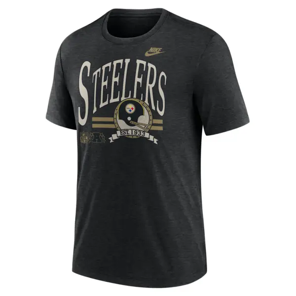 Nike Pittsburgh Steelers Rewind Nfl T-shirt - Black