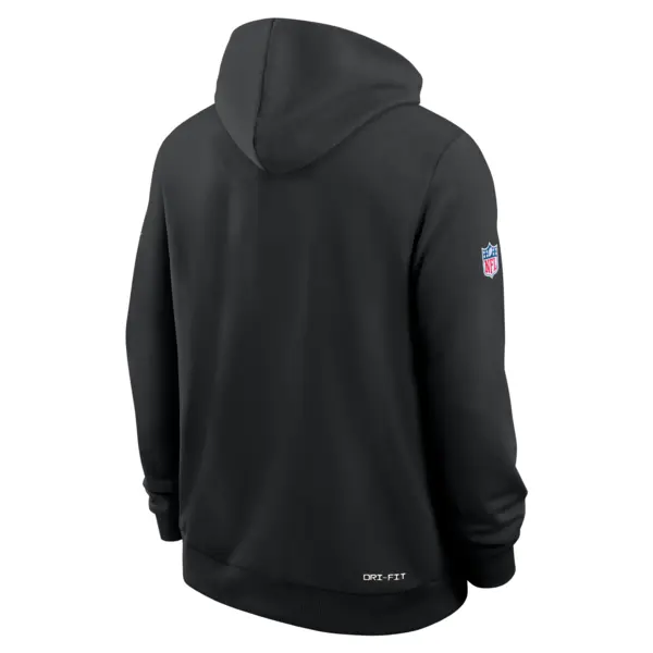 Nike Pittsburgh Steelers Sideline Standard Issue Dri-fit Nfl Pullover Hoodie - Black