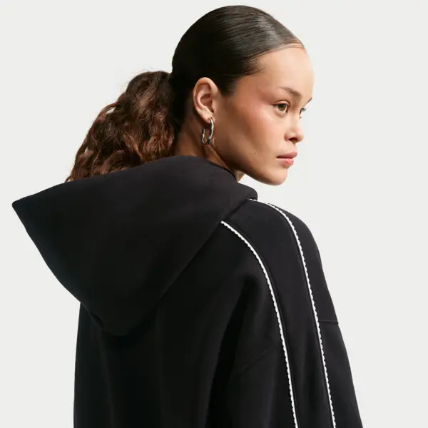 Nike Studio Fleece Graphic Pack Cropped Pullover Hoodie