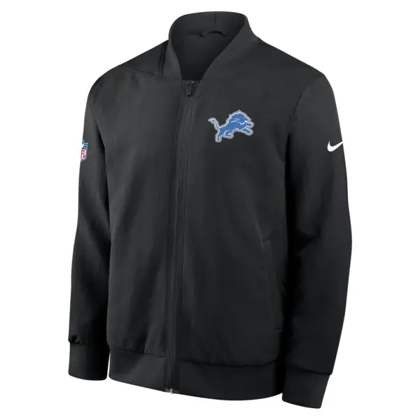 Nike Detroit Lions Nfl Full-zip Bomber Jacket