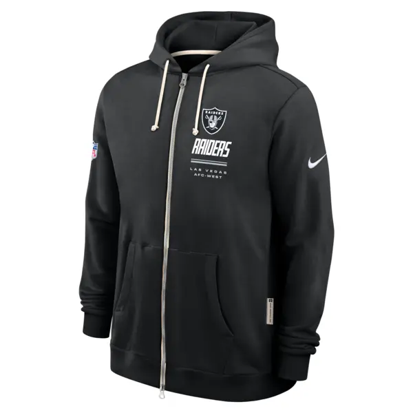 Nike Las Vegas Raiders Standard Issue Full-zip Hoodie - Black