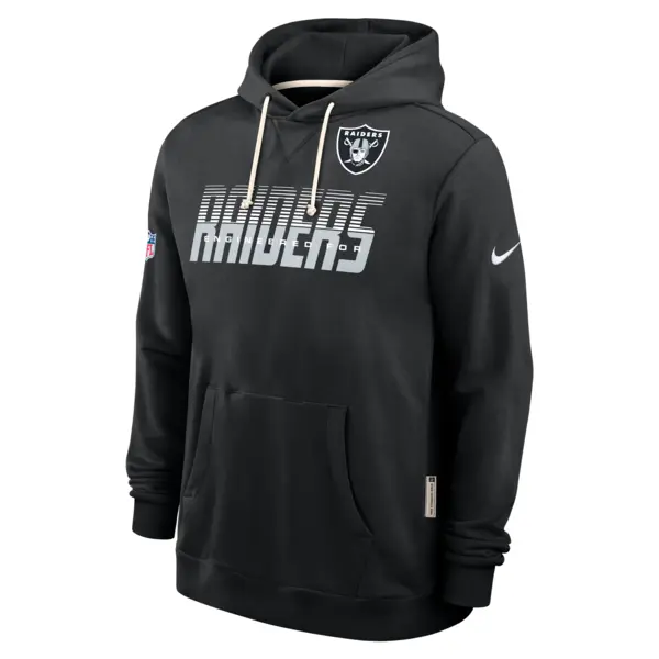 Nike Las Vegas Raiders Sideline Standard Issue Pullover Hoodie - Black