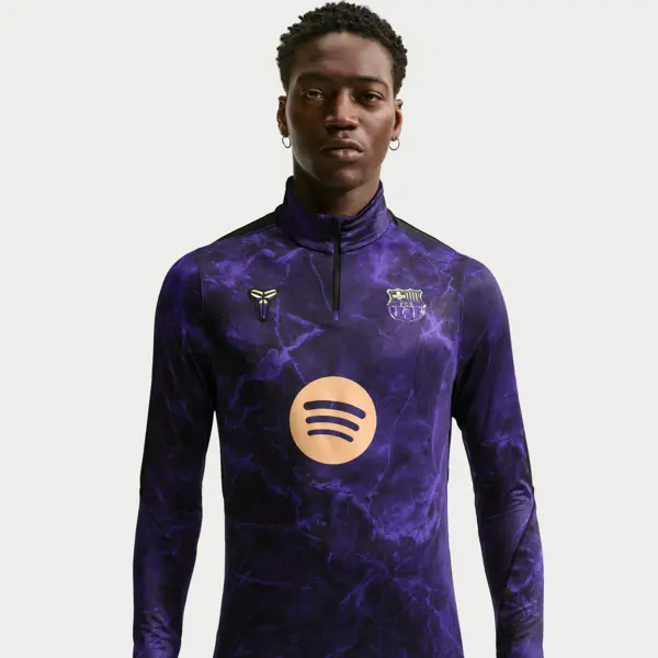 Nike Fc Barcelona Dri-fit Knit Soccer Drill Top - Purple