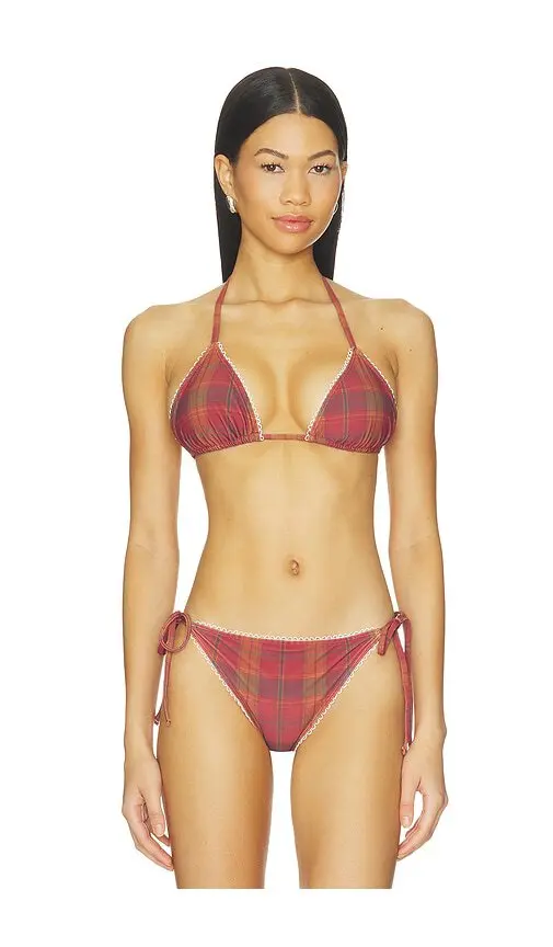ODDLI Bikini Top In Red