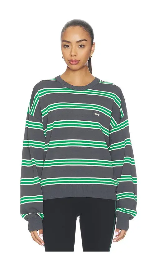 P.E Nation Retreat Stripe Pullover Sweater