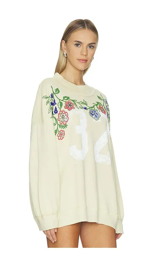 Free People We The Free Palm Springs Turtle Graphic Sweatshirt