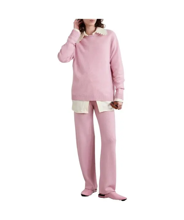THE ELDER STATESMAN Solid-color Cashmere Sweater