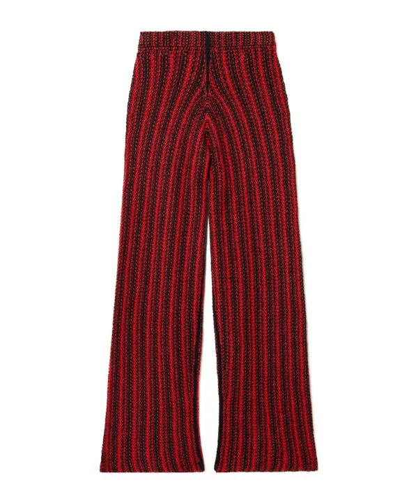 THE ELDER STATESMAN Striped Loose-fit Trousers