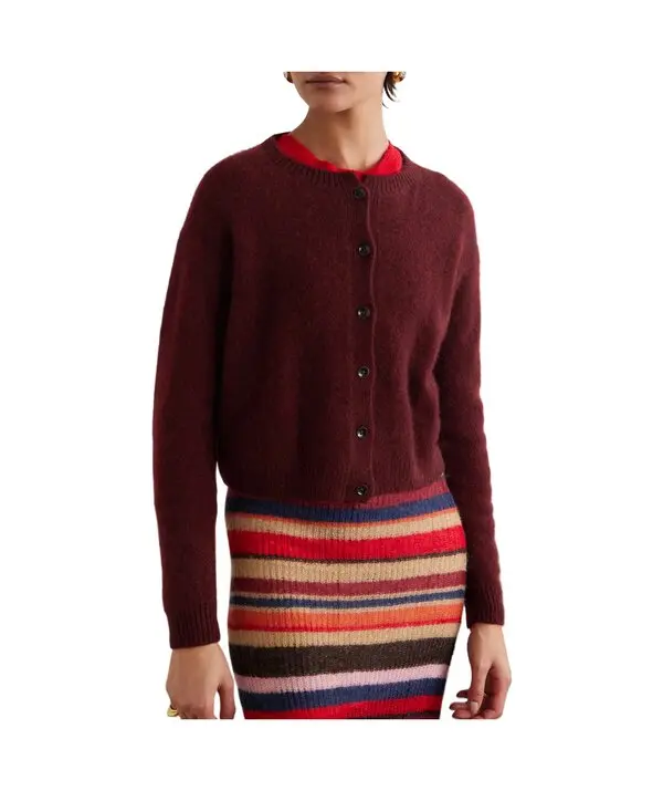 THE ELDER STATESMAN Solid-color Cashmere Cardigan