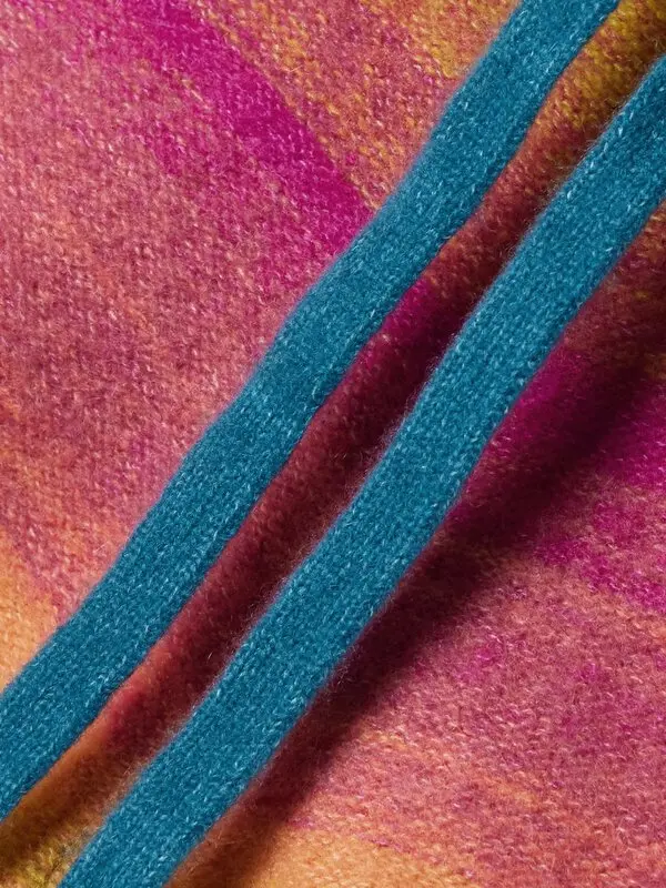 THE ELDER STATESMAN Rainbow Striped Shorts