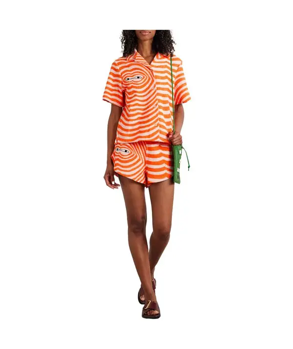 THE ELDER STATESMAN Colorful Cotton Shirt