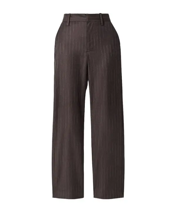 THE ELDER STATESMAN Striped Straight-leg Pants