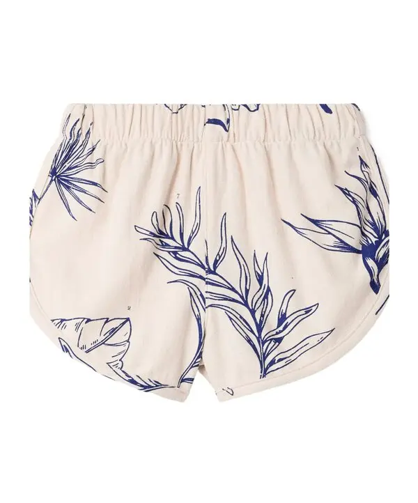 THE ELDER STATESMAN Printed Cotton-silk Blend Shorts