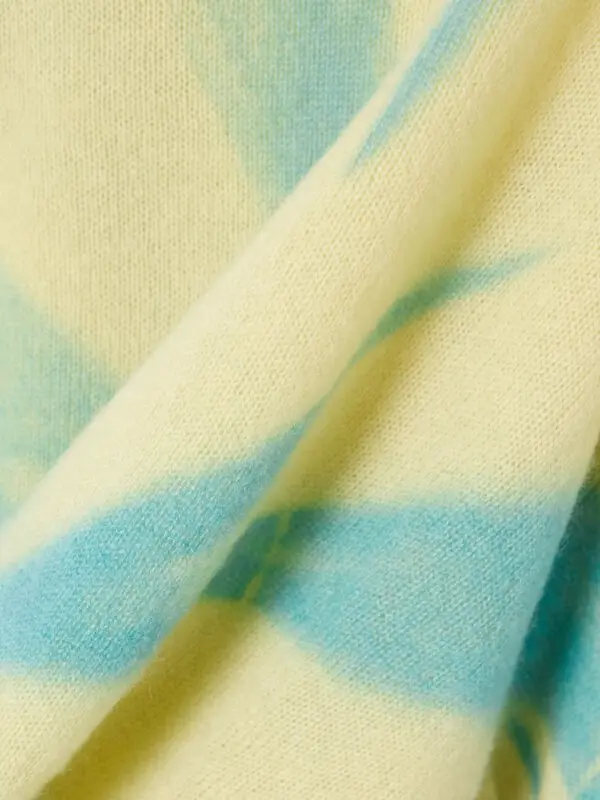 THE ELDER STATESMAN Tie-dye Cashmere Crewneck Sweater - No