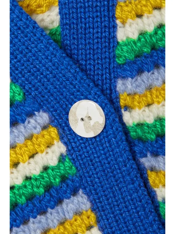 THE ELDER STATESMAN Hollow-knit Cardigan