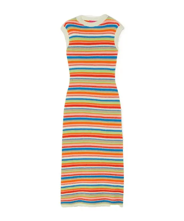 THE ELDER STATESMAN Striped Maxi Dress