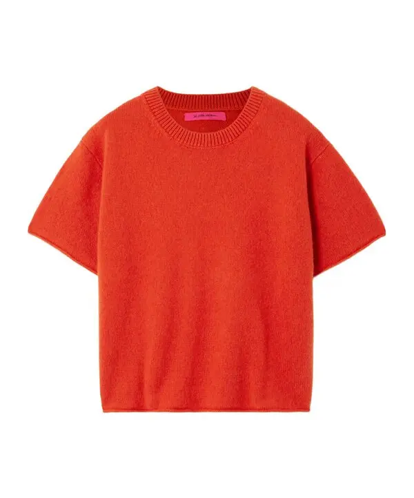 THE ELDER STATESMAN Cashmere Short Sleeve Top