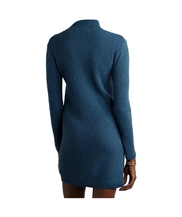 THE ELDER STATESMAN Ribbed Cashmere Midi Dress