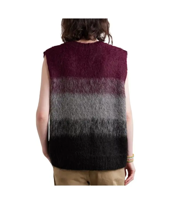 THE ELDER STATESMAN Gradient Brushed Alpaca Blend Vest